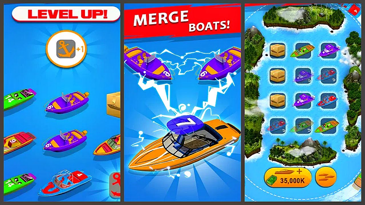 Merge Boat Idle clicker game (Gameplay Android) - [Android Fragments]🧩 ...