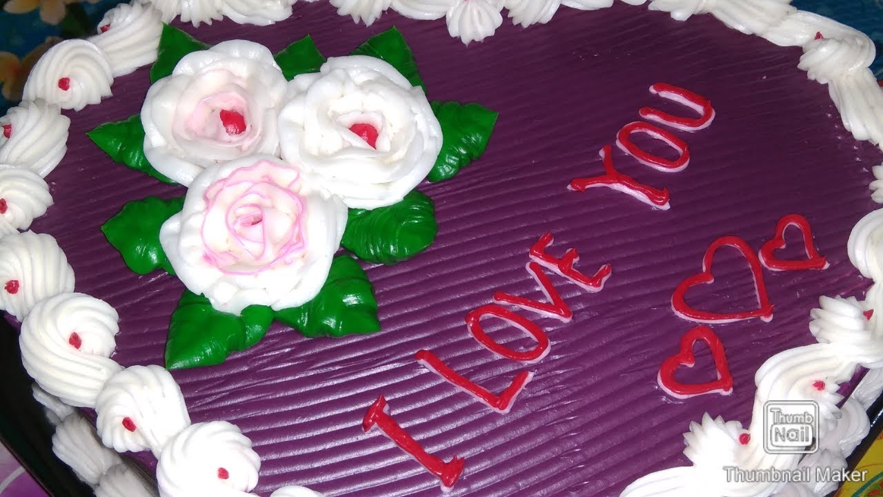 Kue Ulang Tahun Love || Kue Tart Love - YouTube