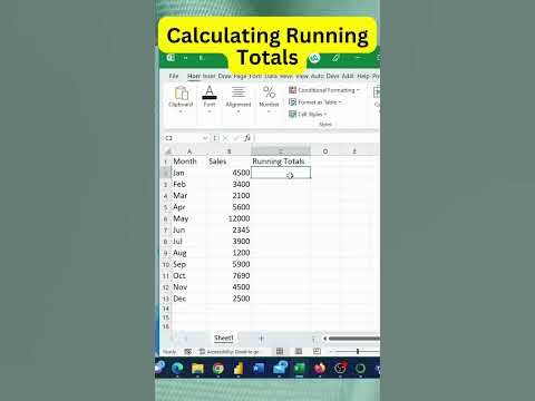 Calculating Running Totals - YouTube