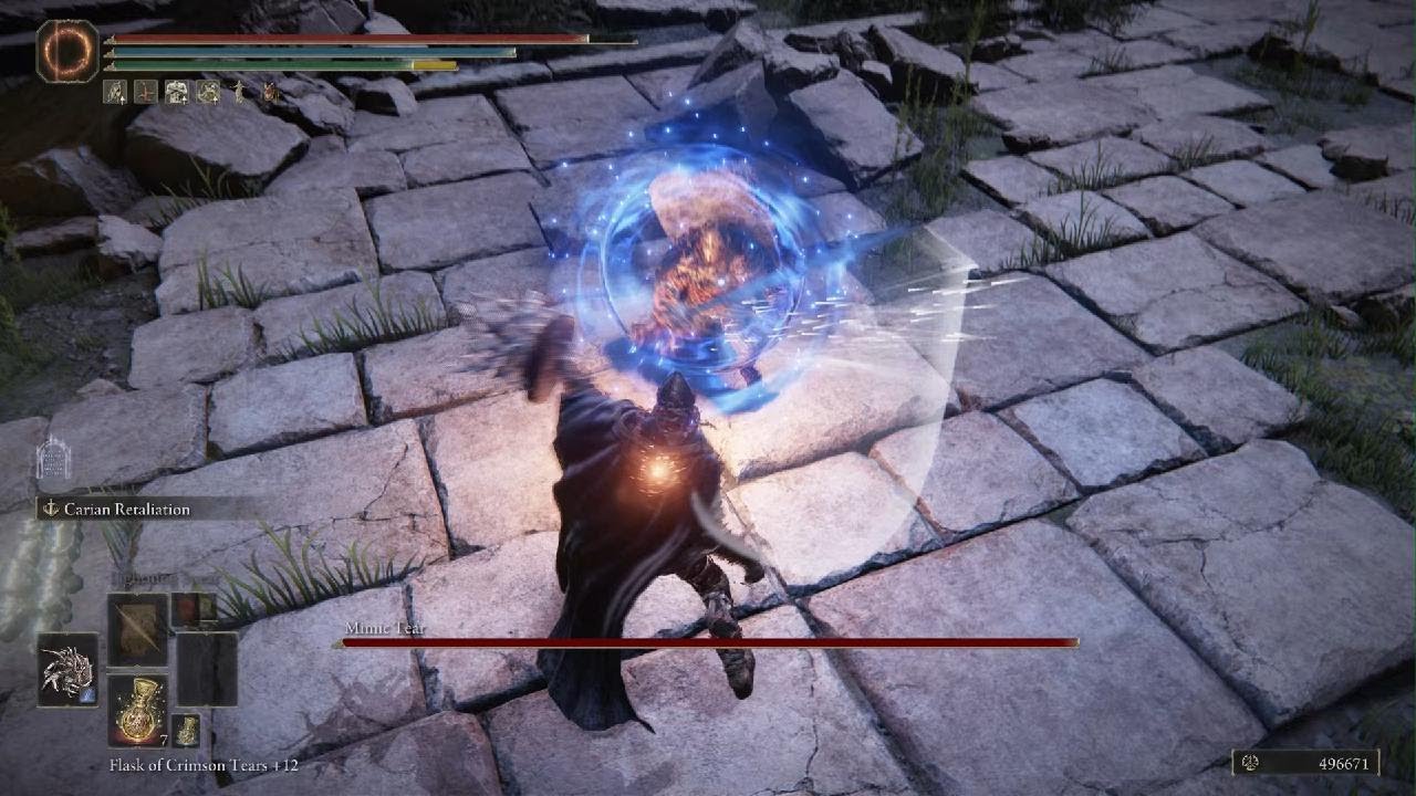 ELDEN RING Practicing parry against Great Epee & Finger Print Shield ...