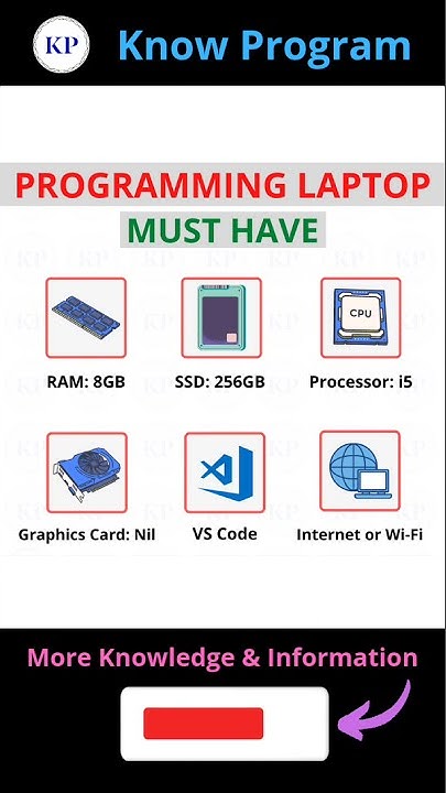 Programming Laptop Must Have 💯. | #shorts #programming #knowprogram - YouTube