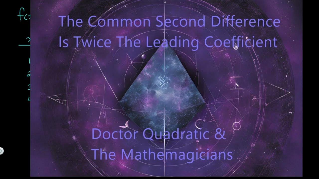 Quadratic Function Rules From Tables - YouTube