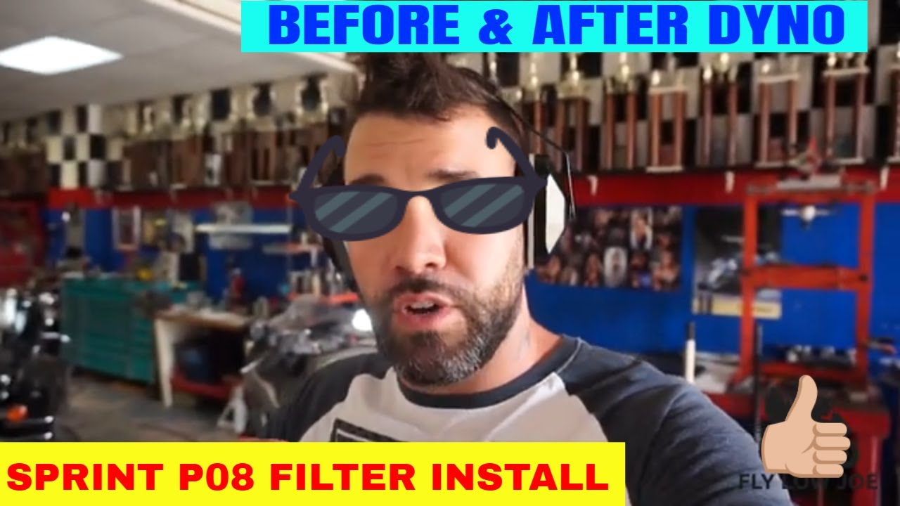 2017 YAMAHA R6 SPRINT FILTER BEFORE & AFTER DYNO - YouTube