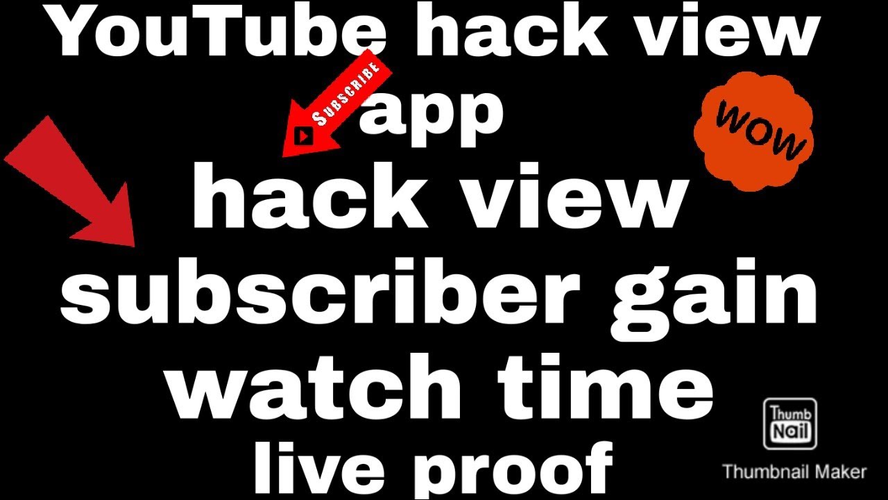 YouTube view hack application real view hack || gain watch time and ...
