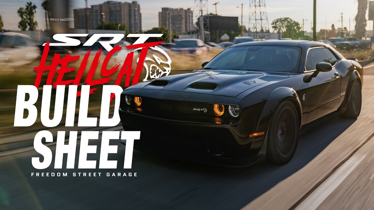 The 2022 Dodge Challenger Widebody Hellcat - FSG11 Build Sheet - YouTube