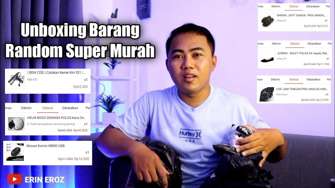 PALING MURAH - REVIEW BARANG RANDOM SUPER MURAH - YouTube