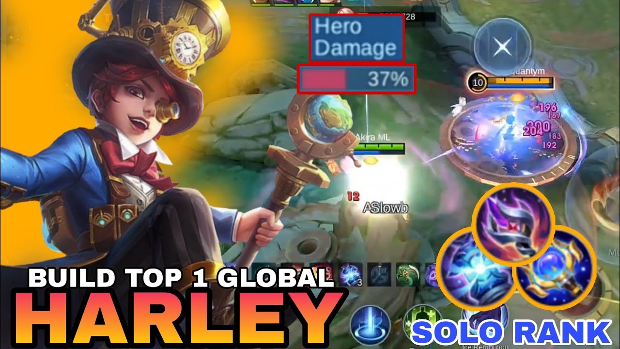 HARLEY BEST BUILD 2024 | SOLO RANK HARLEY GAMEPLAY | MOBILE LEGENDS ...
