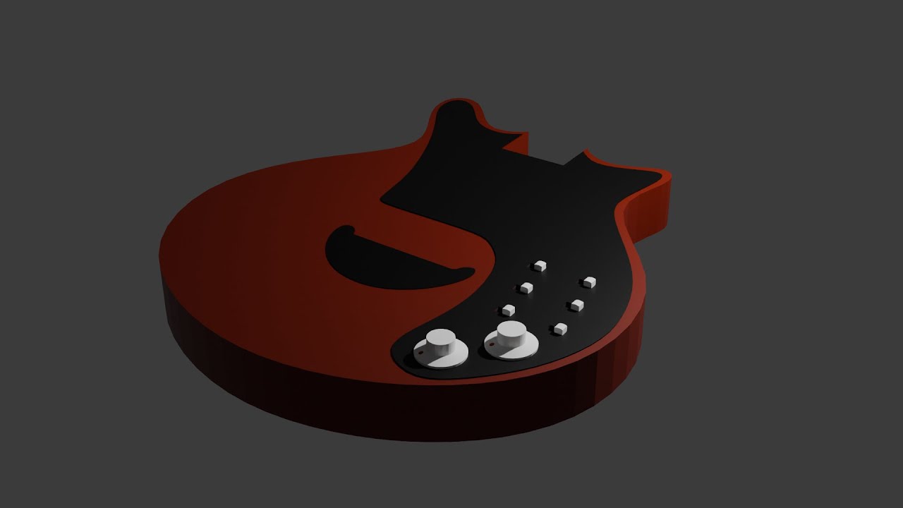 Making a Red Special Model in Blender - Knobs - YouTube