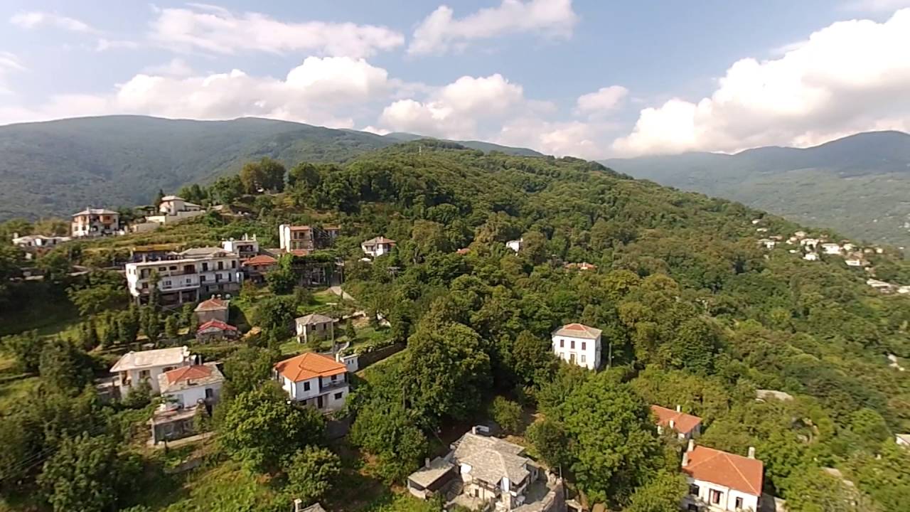 Mouresi Pelion Greece Aerial view - YouTube