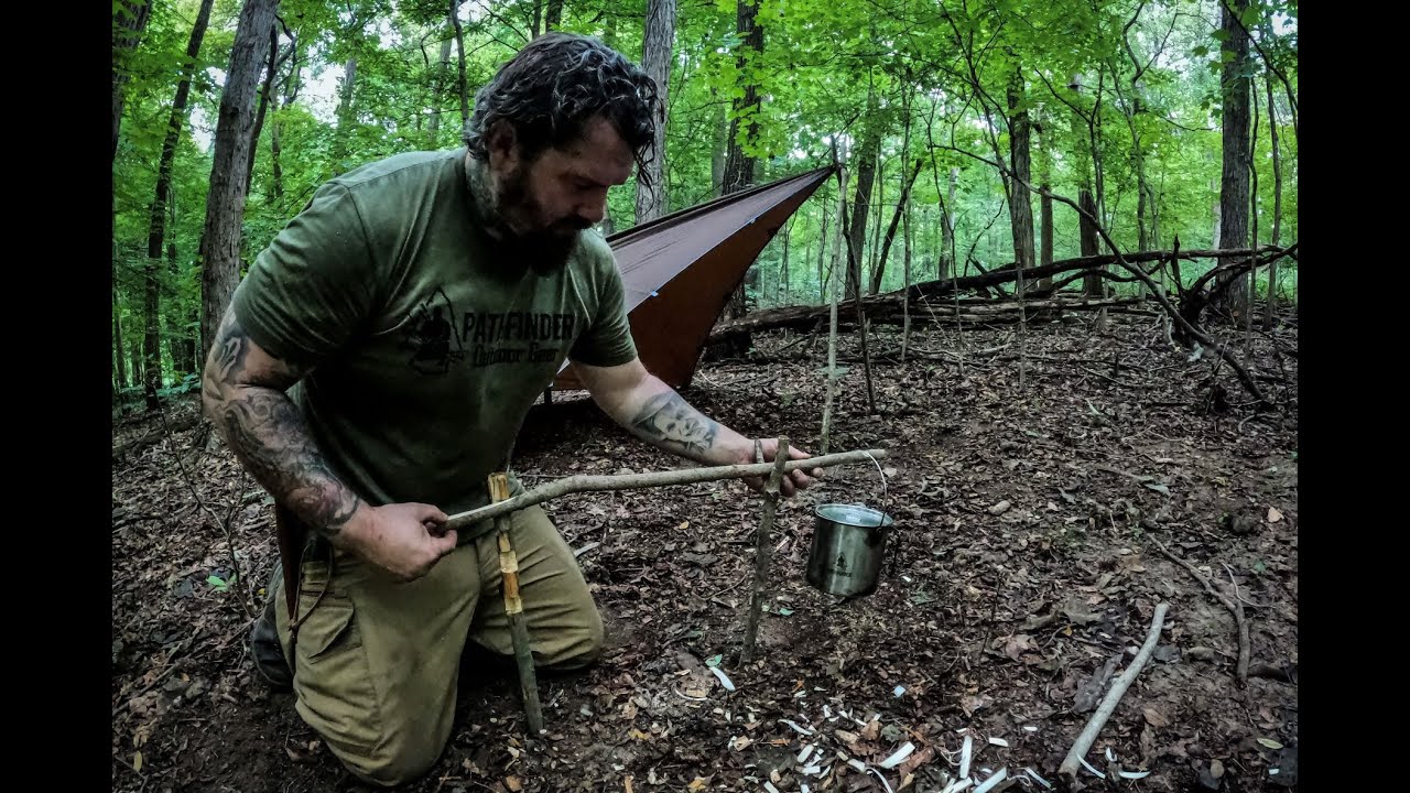 Bushcraft Pot Crane - YouTube