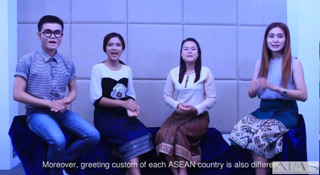 The Characteristics of ASEAN Greeting Custom (AIMS Laos Team) - YouTube