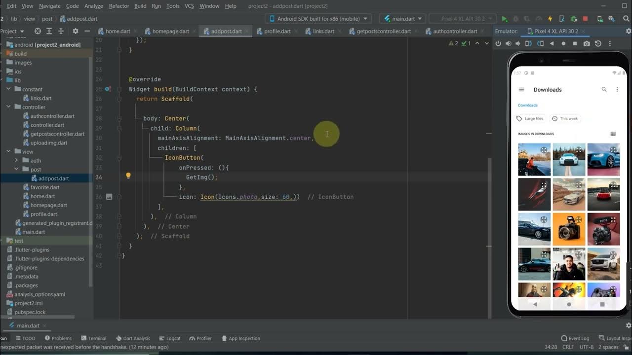 إضافة منشورات جديدة php, mysql, flutter app #10 - YouTube
