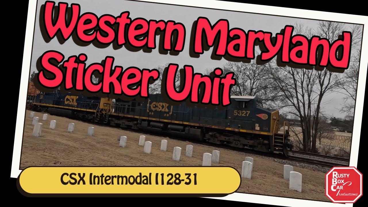 CSX Intermodal Freight Train I128-31 With Locomotive 5327 Western ...