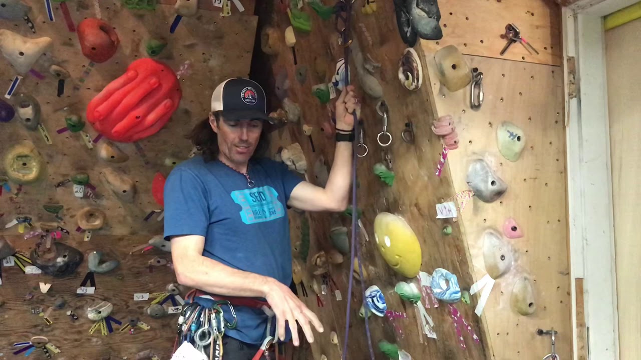 Single Rope Rappel Trick - YouTube