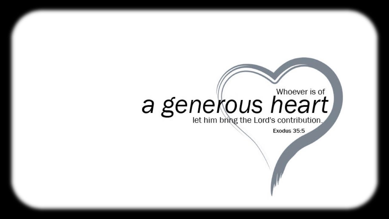 A Generous Heart #2: Open Hearts, Open Hands - YouTube