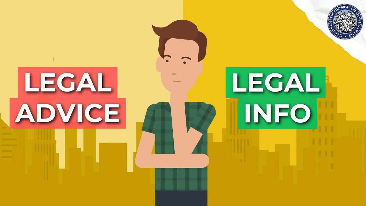 Legal Advice vs Legal Info Explained - YouTube