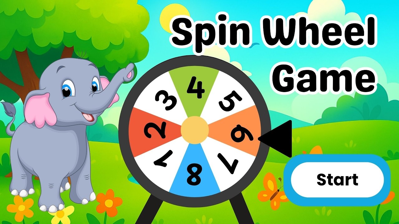Number Spin Wheel Game | Learn Numbers 1 to 10 with Fun Matching ...