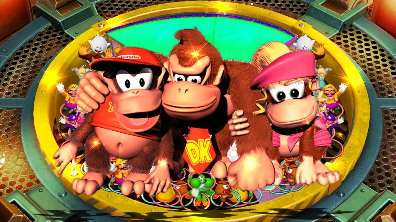 Super Mario Party - Family Battles - Wario and WaLuigi vs Donkey Kong ...