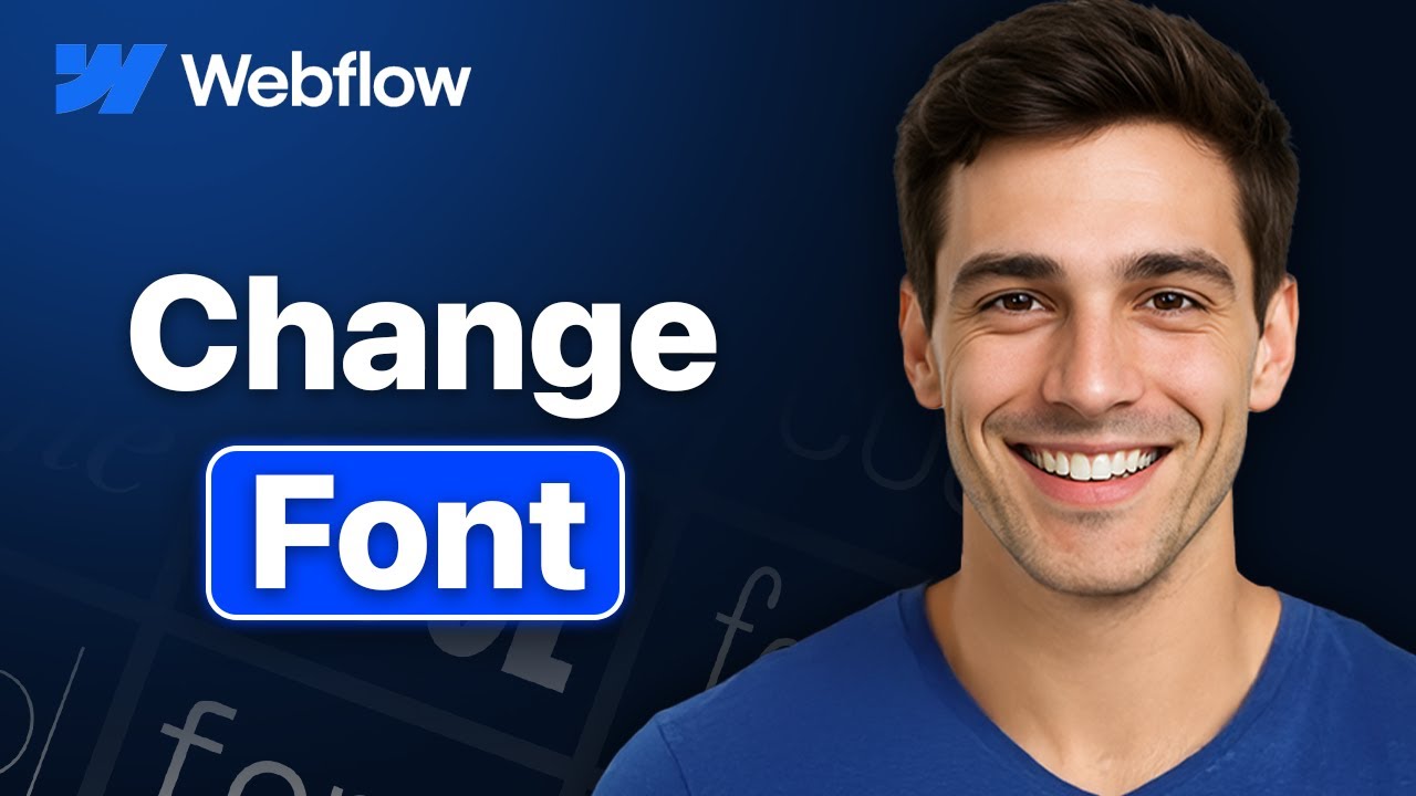 How To Quickly Change Font In Webflow (Easy 2025 Guide) - YouTube