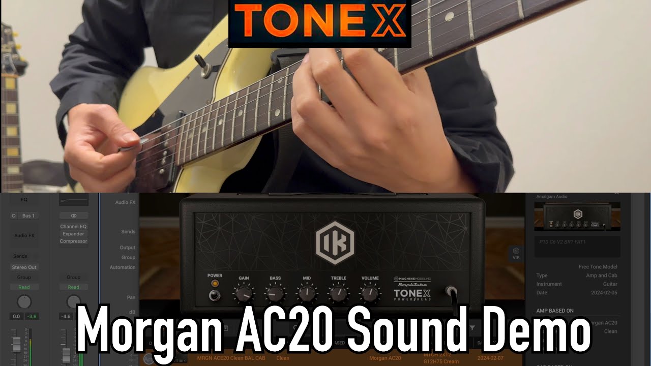 "Beautiful Warm Sound☺️" TONEX Morgan AC20 Sound Demo - YouTube