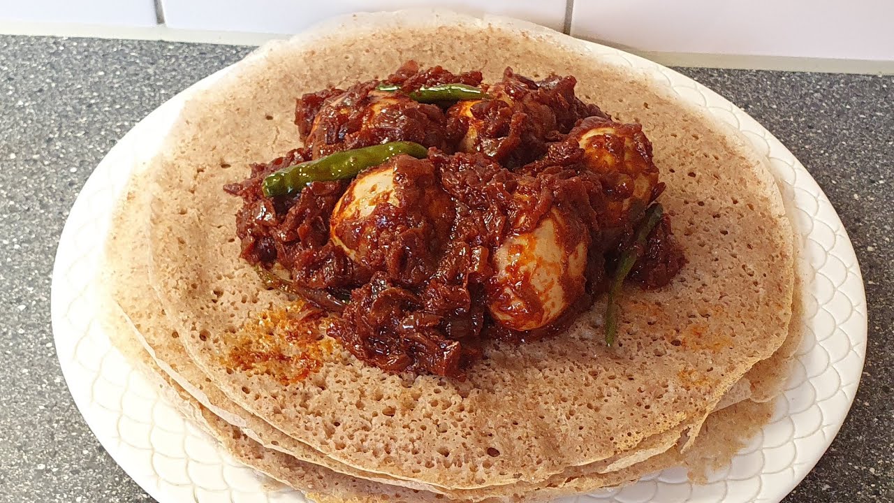 injera etoopia recipes canjeero itoobiyaan iyo suugo - YouTube