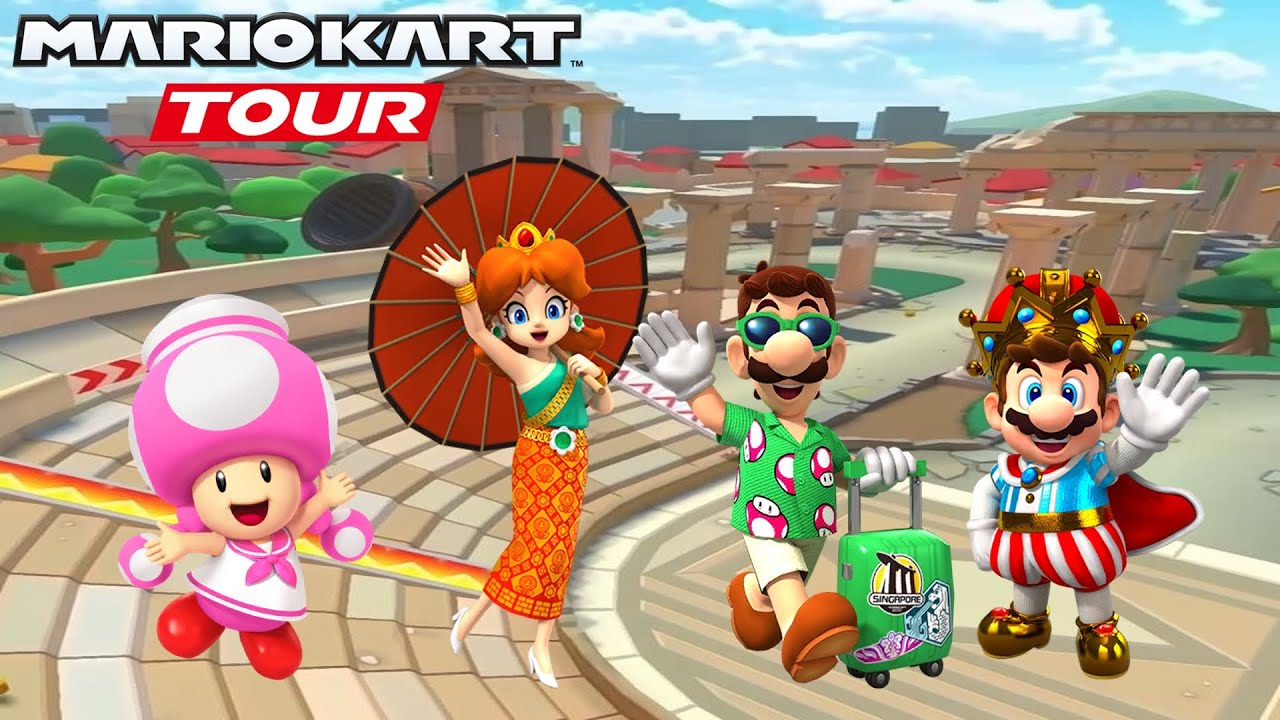 Mario Kart Tour - All Athens Dash Variants (Routes 1 and 2) - YouTube