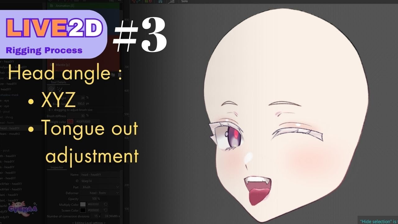 【Live2d Rigging】for Wickedles : Head angle XYZ - YouTube