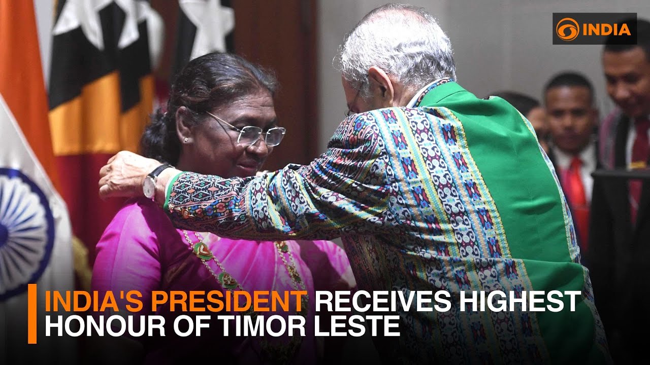 India's President receives highest honour of Timor Leste and more | DD ...