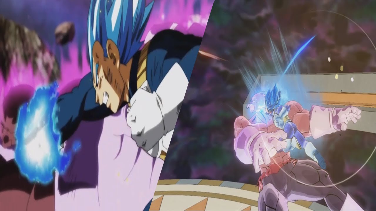 Reenacting Vegeta Vs God Of Destruction Toppo in Xenoverse 2 - YouTube