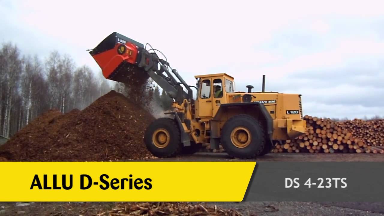 ALLU Transformer Screener Crusher - Crushing Bark - YouTube