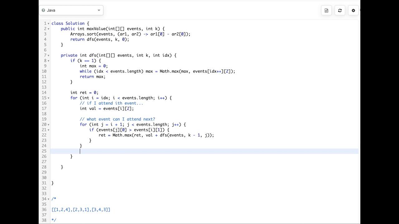 1751. Maximum Number of Events That Can Be Attended II (5660) - YouTube