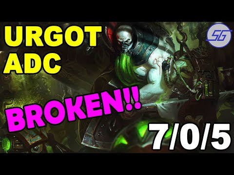 Urgot ADC BROKEN!! 7/0/5 Laning Phase Gameplay | League of Legends ...