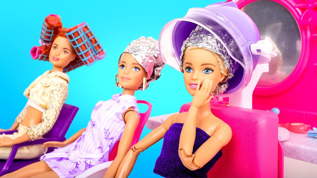 Beauty Salon For Dolls || DIY Miniature Makeup And Outfits For Dolls ...