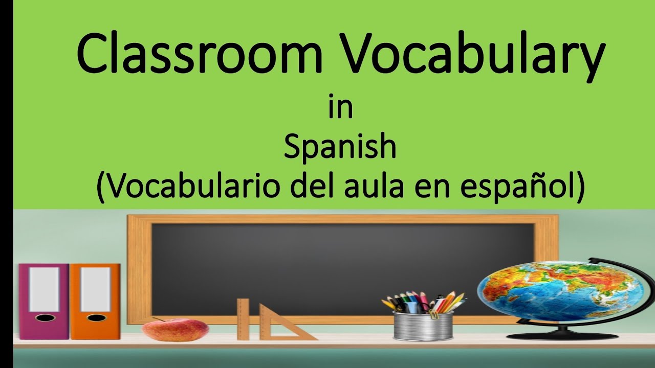 Classroom vocabulary in Spanish 🇪🇦 lessons for beginner level - YouTube