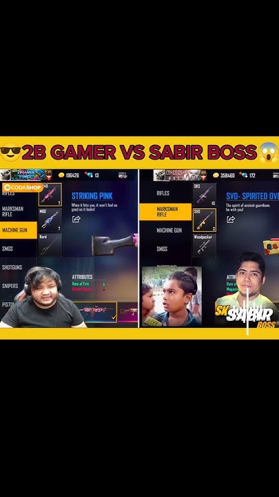 Funny Collection Versus@2B_Gamer5 @sksabir-gaming #shorts#freefiremax# ...