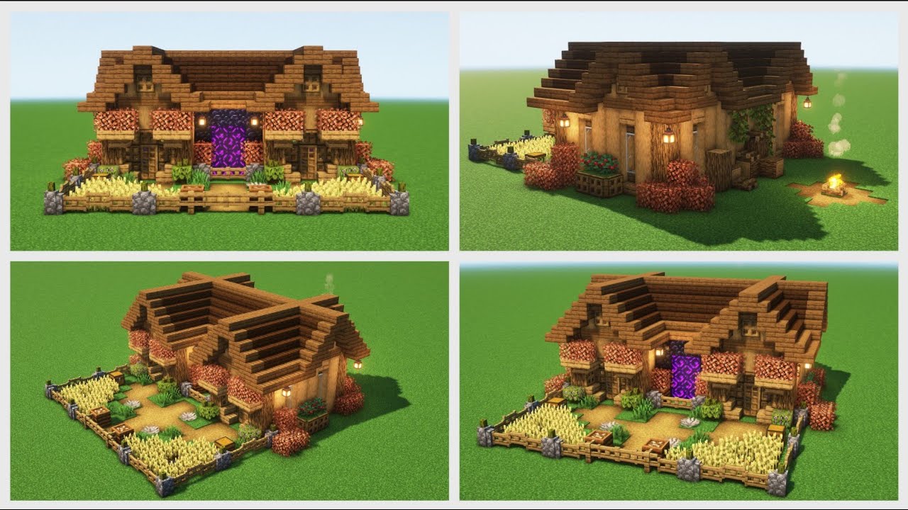 Minecraft: How to Build a 2 Player House | Tutorial - YouTube