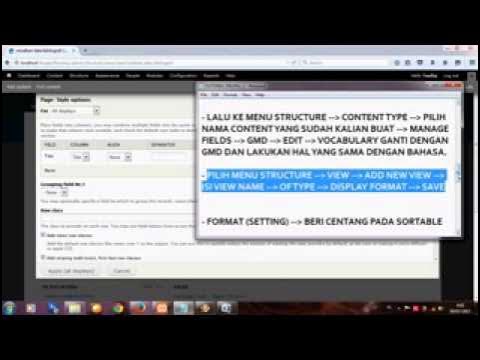 cara membuat daftar bibliografi di website drupal - YouTube