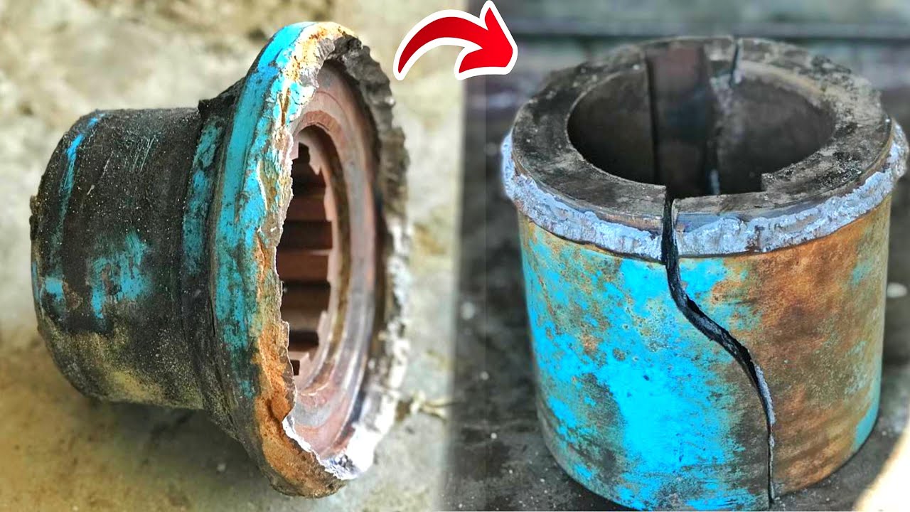 How to Repair a Broken Shaft Compliant with a New Bush - YouTube
