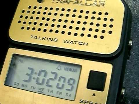 Trafalgar Mark1 LCD Talking Watch Vintage 1980s Digital technology ...