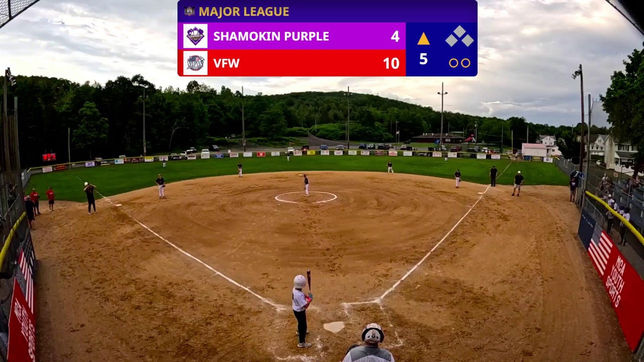VFW vs Shamokin Purple Majors - YouTube