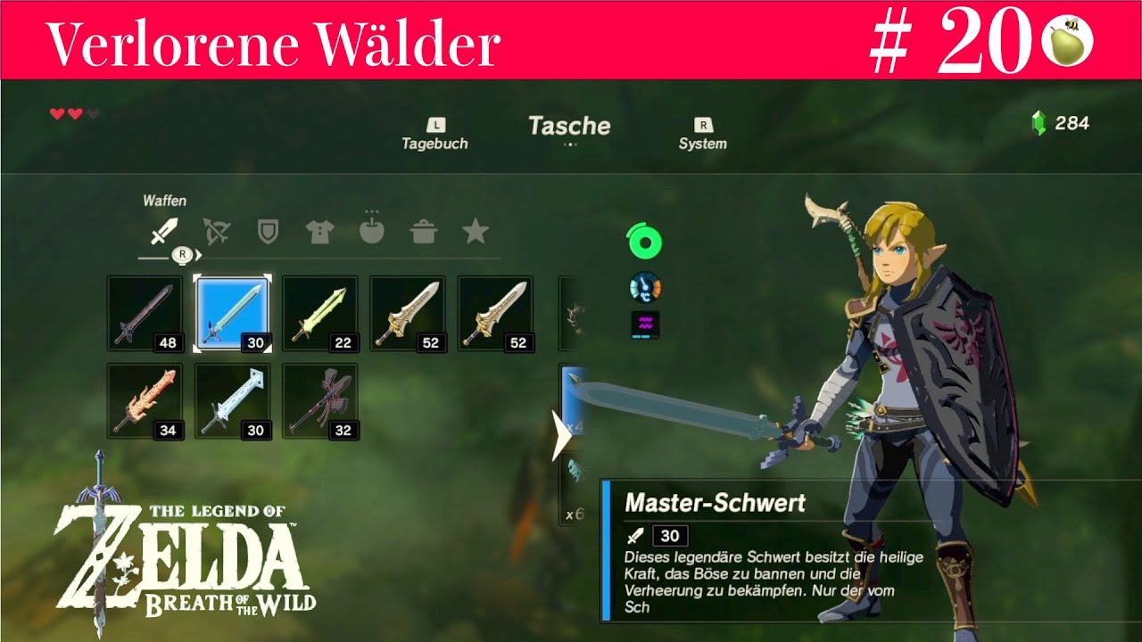 🍐Zelda BotW DLC🍐 #20 Verlorene Wälder und Master-Schwert ziehen mit 3 Herzen - YouTube