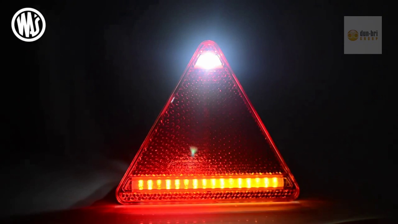 WAS W68 triangle rear combination lamp from the Dun Bri Group - YouTube