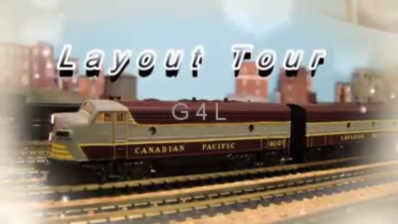 Canadian pacific N scale layout tour - YouTube