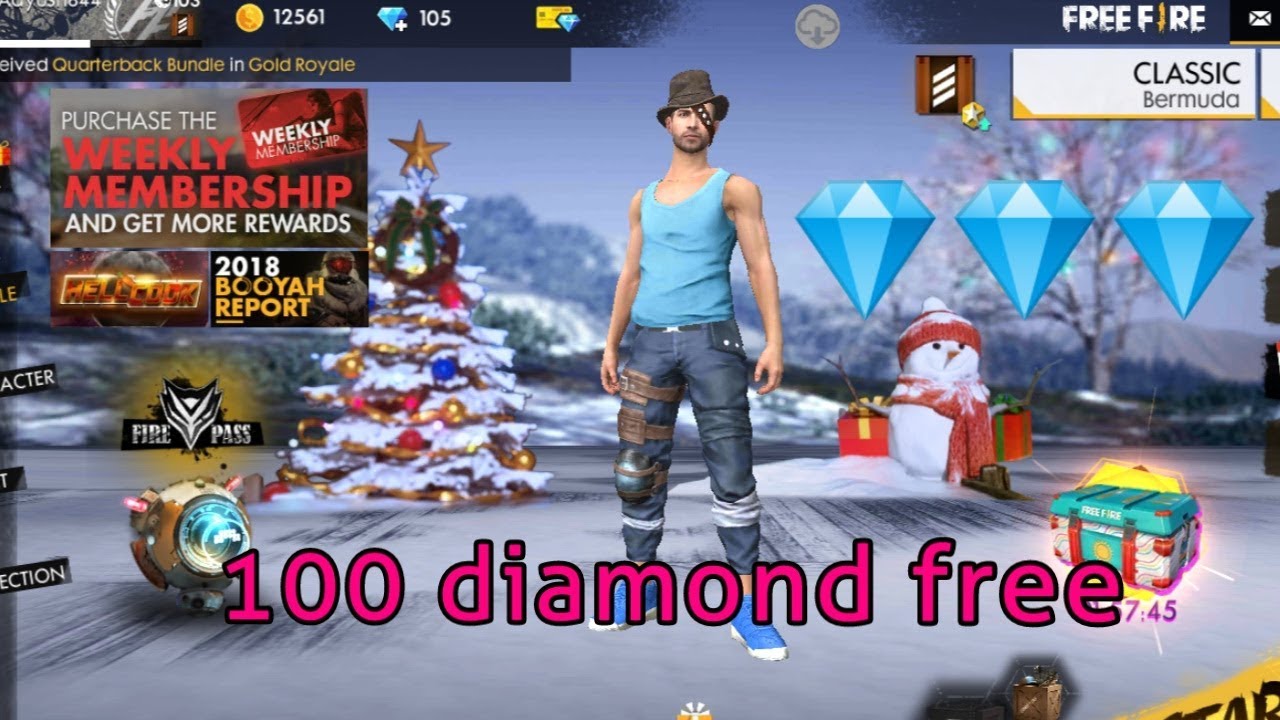 How to get free 100 diamonds FREE FIRE with live proof 2019 - YouTube