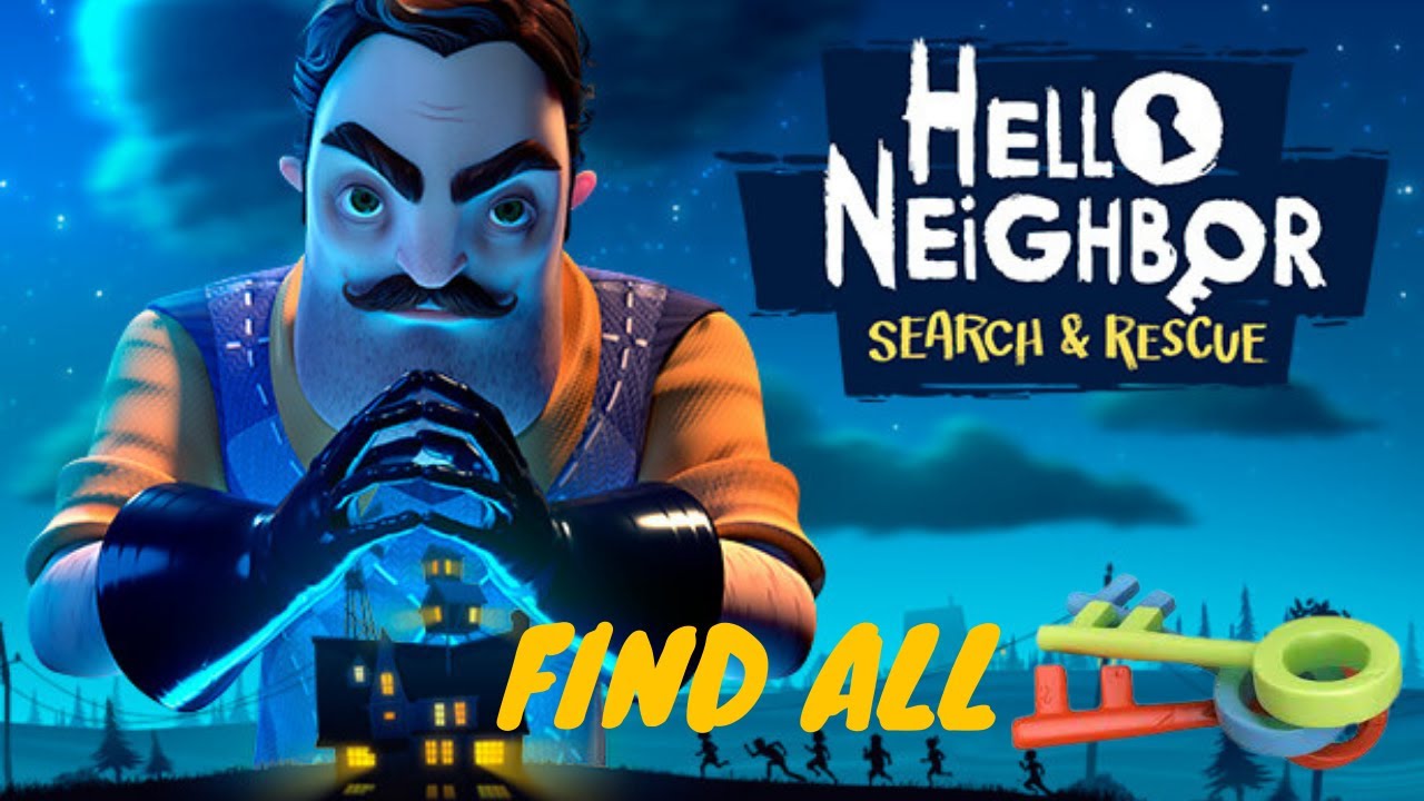 Hello neighbor ACT 3 all Key location ! Hello neighbor gameplay ...