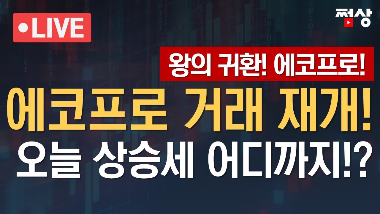 쩜상 시크릿 에코프로 거래 재개개인들의 사다리 걷어차는 금투세 금투세 도입 시 국내 증시 어떻게 되나