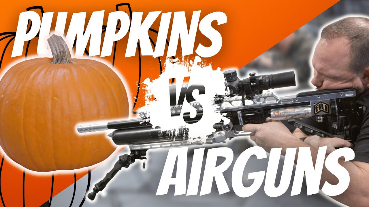 PUMPKIN CARVING CHALLENGE WITH AIRGUNS - YouTube