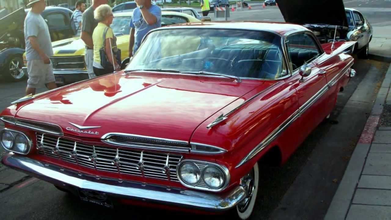 Awesome red 1959 Chevy Impala - YouTube