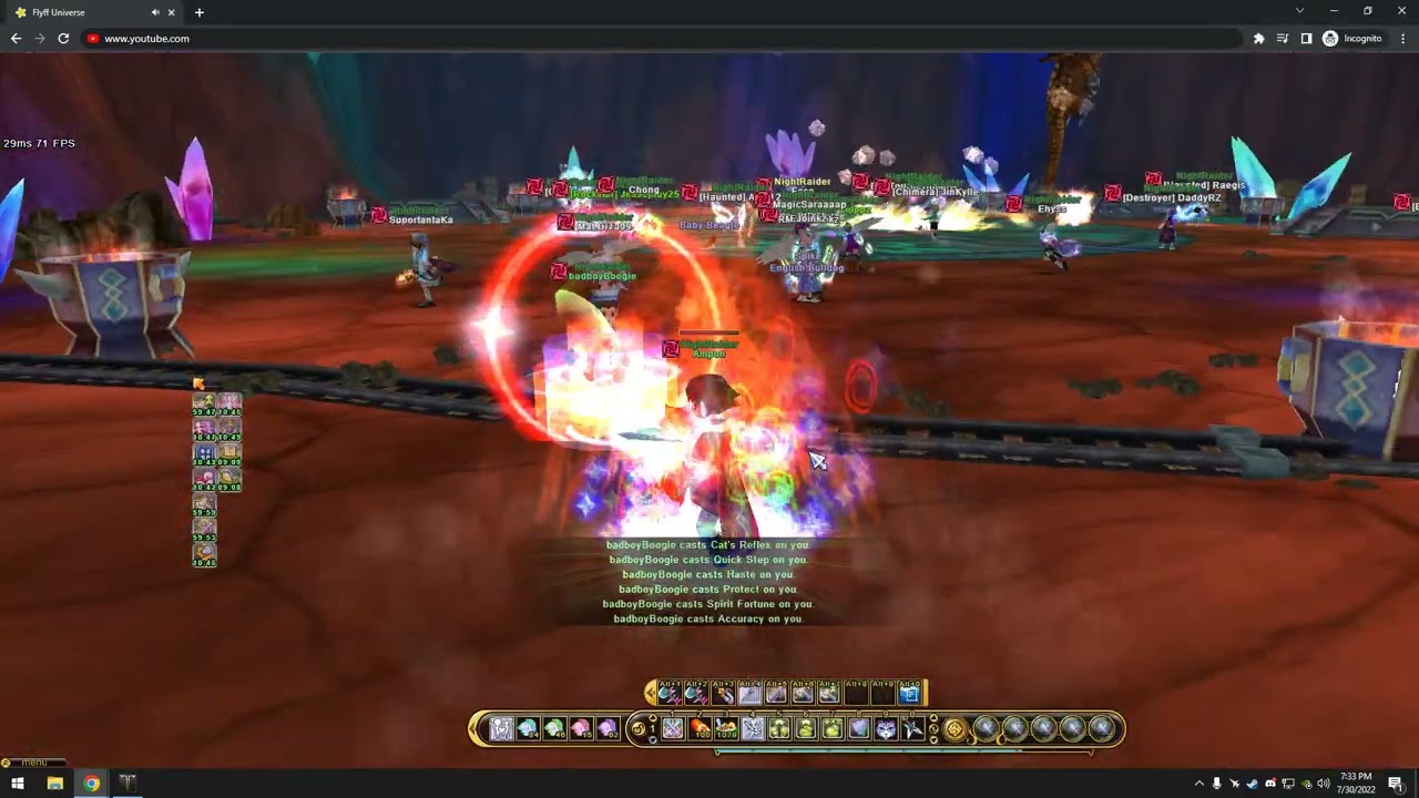 Flyff Universe - Blade lvl 91, Meteonyker NightRaider Guild - YouTube