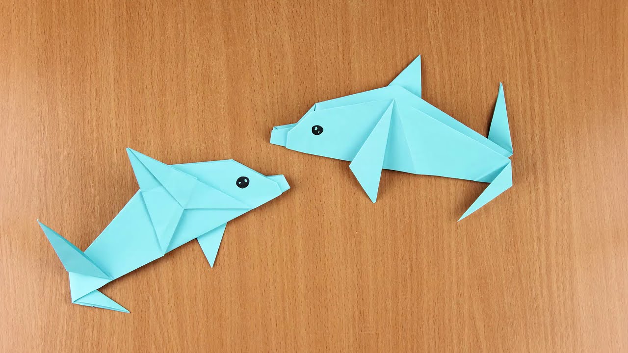 Easy Origami Dolphin - Step by Step Guide - YouTube